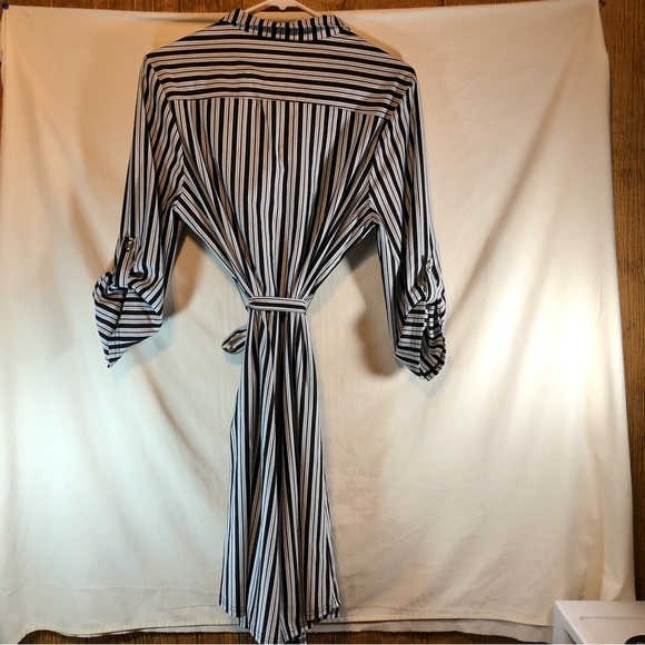 Mlle Gabrielle | Dresses | Mlle Gabrielle Blackwhite Striped Partial ...